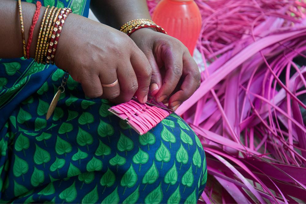 D'source Making Process | Palm Leaf Craft - Vellore | D'Source Digital ...